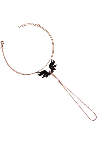 In Love Mikail Meleği Zirkon Taşlı Gümüş Şahmeran