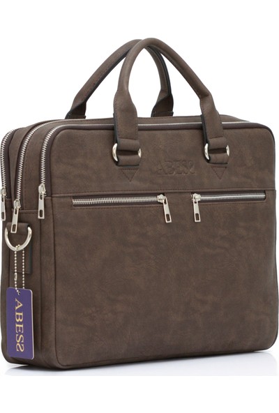 Abess Evrak Çanta , 3 Gözlü Evrak Çantası , Laptop Bölmeli