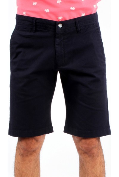 Dufy Lacivert Düz Erkek Şort