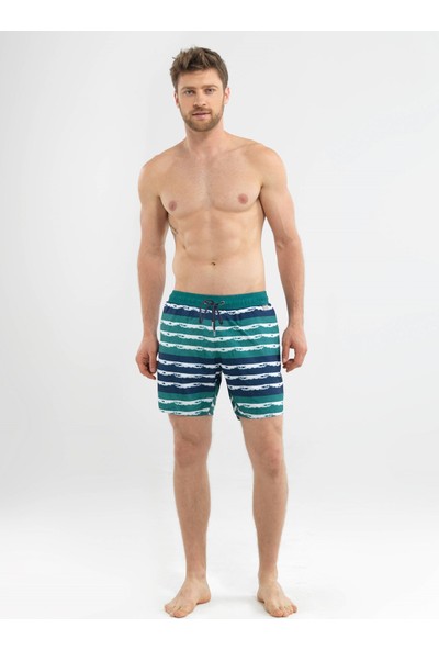 Blackspade Erkek Şort Mayo 8558 Baskılı S