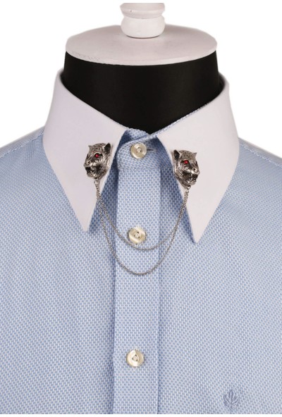 Kravatkolik Kaplan Figürlü Taşlı Zincirli Gömlek Yaka Iğnesi GI132 Kravatkolik Kaplan Figürlü Taşlı Zincirli Gömlek Yaka Iğnesi GI132