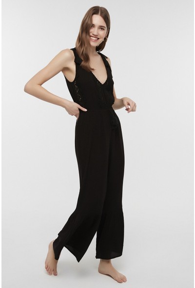 Penti Siyah Bold Tulum