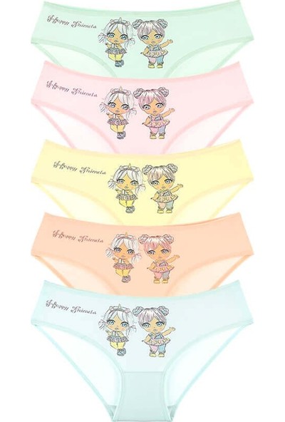 Donella 5'li Lol Bebek Baskılı Kız Çocuk Külot - 415018-5LI