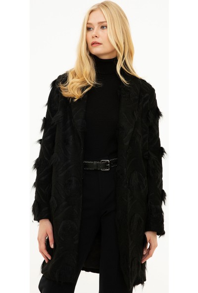Pierre Cardin Kadın Siyah Kaban 50209751-VR046
