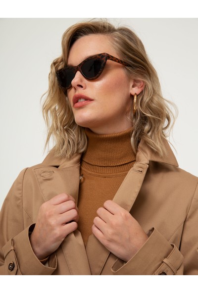 Pierre Cardin Kadın Kahverengi Kaban 50215679-VR015