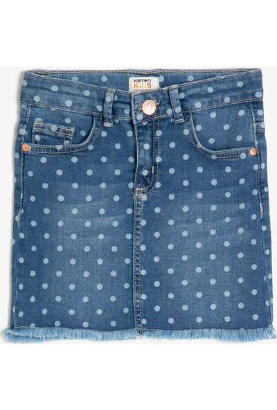 Koton Kids Kız Çocuk Jean Etek