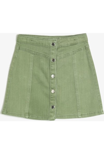 Koton Kız Çocuk İnce Esnek Yumuşak Kumaştan Diz Üstü Etek Koton Kız Çocuk İnce Esnek Yumuşak Kumaştan Diz Üstü Etek