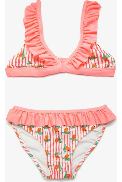 Koton Kız Çocuk Desenli Bikini Takimi