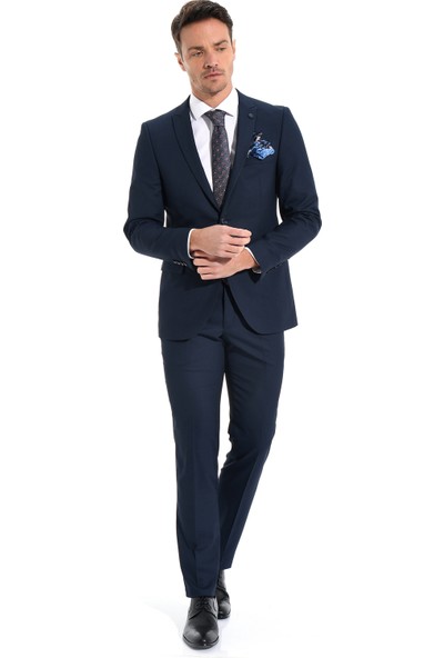 Morven Timo 8 Drop Slim Fit Takım Elbise Saks Mavisi Morven Timo 8 Drop Slim Fit Takım Elbise Saks Mavisi
