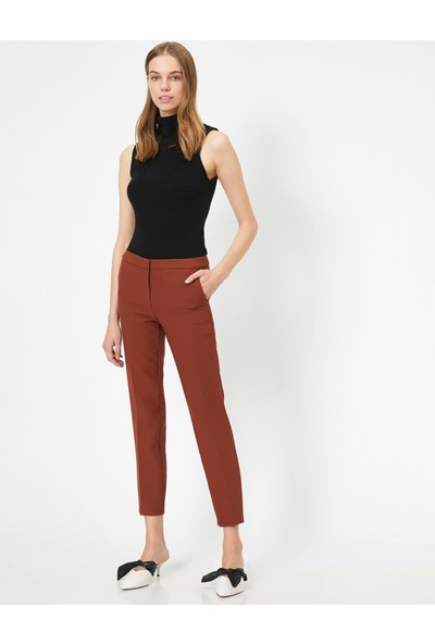 Koton Kadın Cepli Basic Kumaş Pantolon