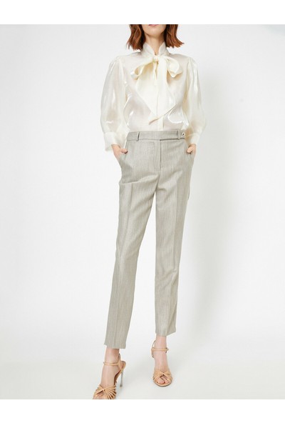 Koton Kontrast Belli Pantolon Koton Kontrast Belli Pantolon