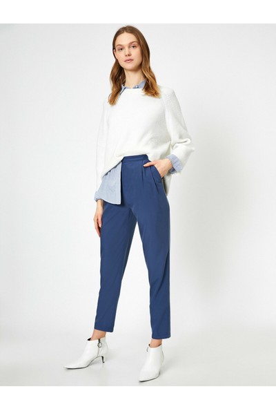 Koton Normal Bel Pilili Rahat Kesim Pantolon Koton Normal Bel Pilili Rahat Kesim Pantolon