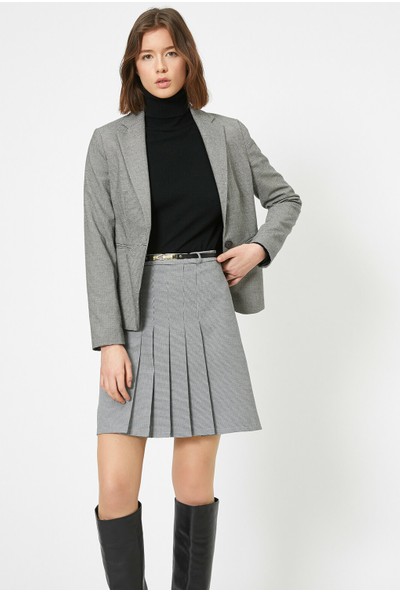 Koton Kadın Kemer Detaylı Pileli Etek