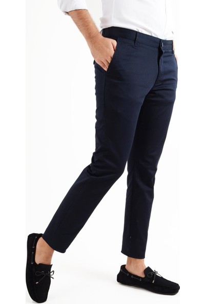 Luppo Club Chino Gabardin Lacivert Erkek Pantolon