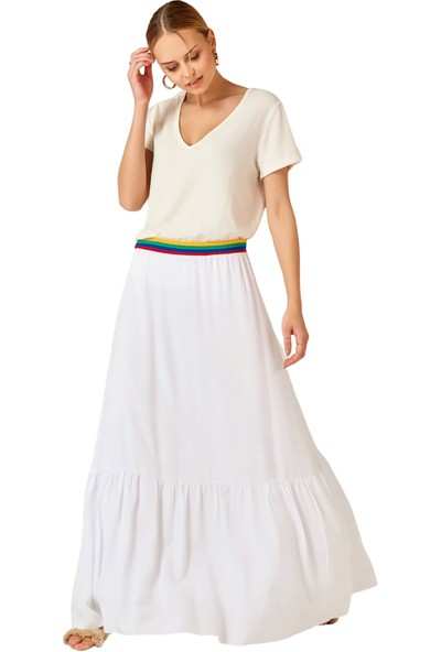 Flow By Saba Tümer Etek Beyaz S