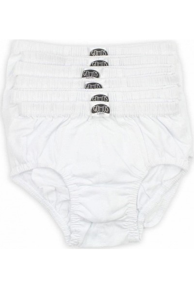 Gümüş Iç Giyim Erkek Çocuk Slip Pamuk Külot 12'li Paket