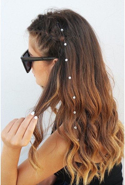 Look Desing Taşlı Çıt Çıtlı Saç Aksesuarı