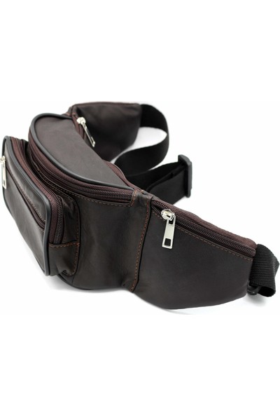 Penta Polo Deri Çok Gözlü Bel Çantası