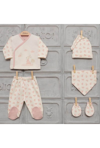 Bebitof Kaplumbağa 5'li Bebek Zıbın Seti 20010