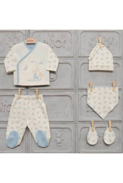 Bebitof Kaplumbağa 5'li Bebek Zıbın Seti 20010