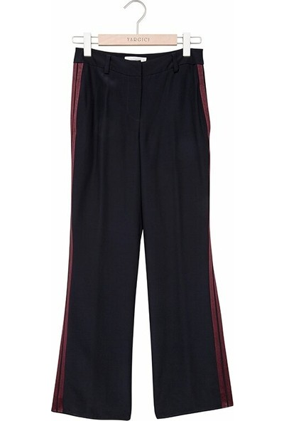 Yargıcı Bol Paça Yan Panel Detaylı Pantolon