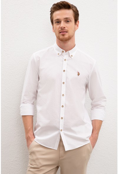 U.S. Polo Assn. Erkek Dokuma Gömlek 50218452-VR013 U.S. Polo Assn. Erkek Dokuma Gömlek 50218452-VR013