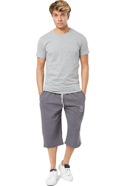 Twenty3 Erkek Rahat Kesim Yanı Şeritli Uzun Kapri & Şort