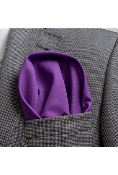 Exve Exclusive Mürdüm Moru Sade Yaka Mendili