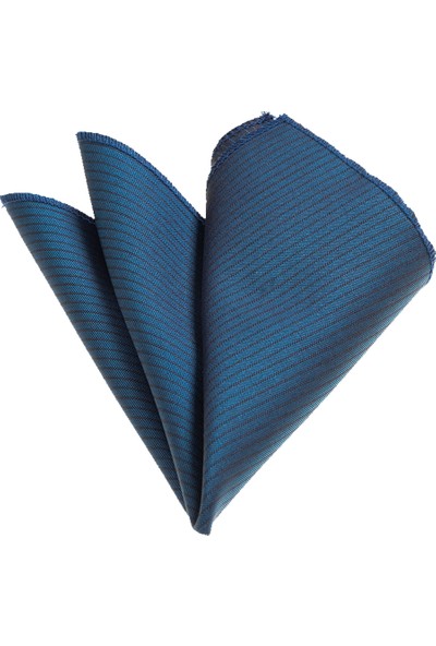 Exve Exclusive Petrol Mavisi Çizgili Yaka Mendili Exve Exclusive Petrol Mavisi Çizgili Yaka Mendili