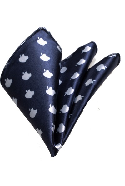 Exve Exclusive Lacivert Elma Desen Yaka Mendili