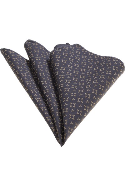 Exve Exclusive Lacivert Bej Desenli Yaka Mendili