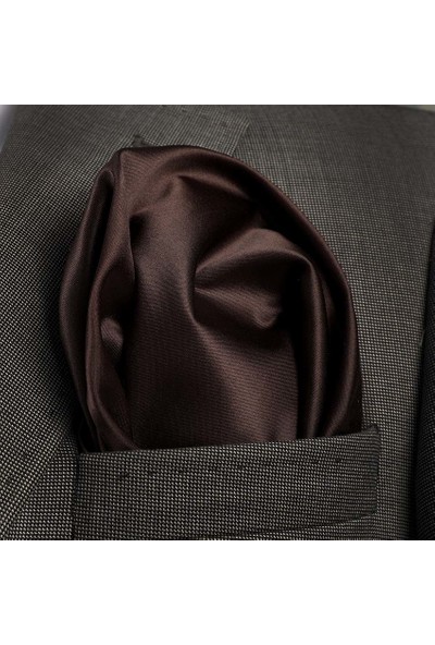 Exve Exclusive Kahve Saten Yaka Mendili Exve Exclusive Kahve Saten Yaka Mendili