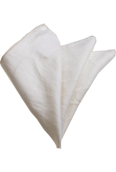 Exve Exclusive Krem Balık Sırtı Desen Doğal Yaka Mendili Exve Exclusive Krem Balık Sırtı Desen Doğal Yaka Mendili