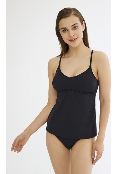 Penti Siyah Basic Tankini Bikini Üstü Penti Siyah Basic Tankini Bikini Üstü