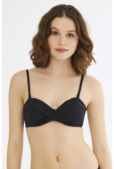 Penti Siyah Basic Twist Bikini Üstü Penti Siyah Basic Twist Bikini Üstü