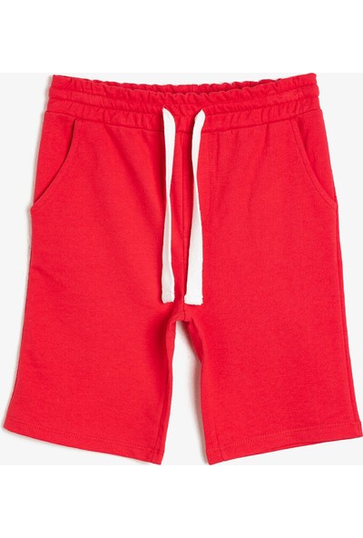 Koton Erkek Çocuk Basic İnce Sweat Kumaşından Cepli Beli Kordonlu Şort Koton Erkek Çocuk Basic İnce Sweat Kumaşından Cepli Beli Kordonlu Şort