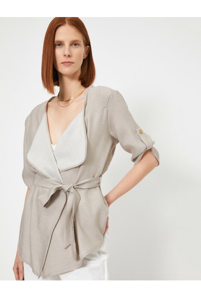 Koton Kadın Beli Baglamali Ceket