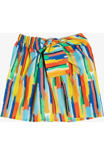 Koton Kız Çocuk Çizgili Normal Bel Etek Koton Kız Çocuk Çizgili Normal Bel Etek