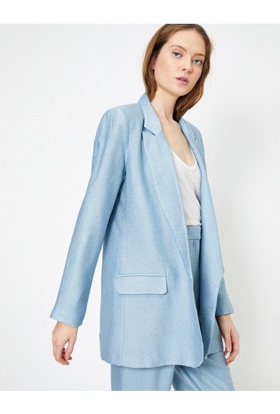 Koton Kadın Dogal Dokulu Rahat Kesim Blazer Koton Kadın Dogal Dokulu Rahat Kesim Blazer