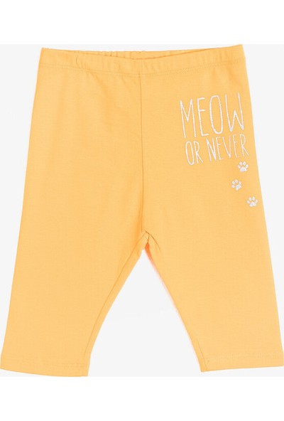 Koton Kız Bebek İşlemeli Tayt