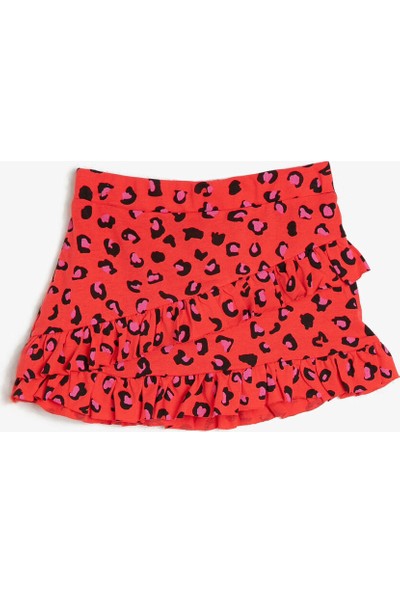 Koton Kız Bebek Leopar Desenli Etek