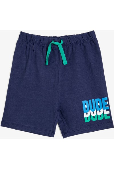 Koton Erkek Bebek Normal Bel Baskılı Basic Şort Koton Erkek Bebek Normal Bel Baskılı Basic Şort