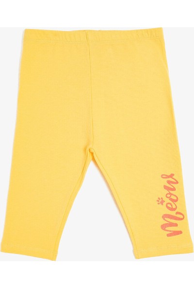 Koton Kız Bebek Normal Bel Baskılı Tayt Koton Kız Bebek Normal Bel Baskılı Tayt