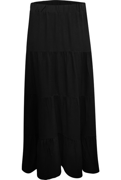 Perla Blanca Siyah Kiloş Etek