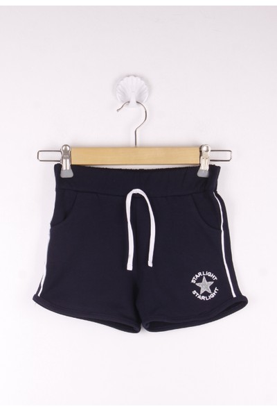 Toontoy Kız Çocuk Yıldız Arma Nakışlı Şort Toontoy Kız Çocuk Yıldız Arma Nakışlı Şort