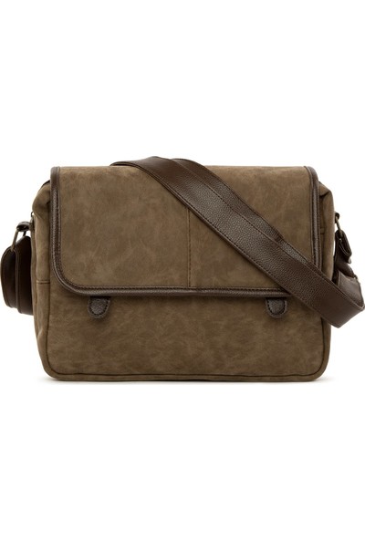 Bagmori Vizon Kapaklı Nubuk Postacı Çapraz Çanta