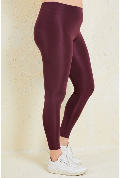 Siyezen Mürdüm Büyük Beden Disko Tayt Siyezen Mürdüm Büyük Beden Disko Tayt