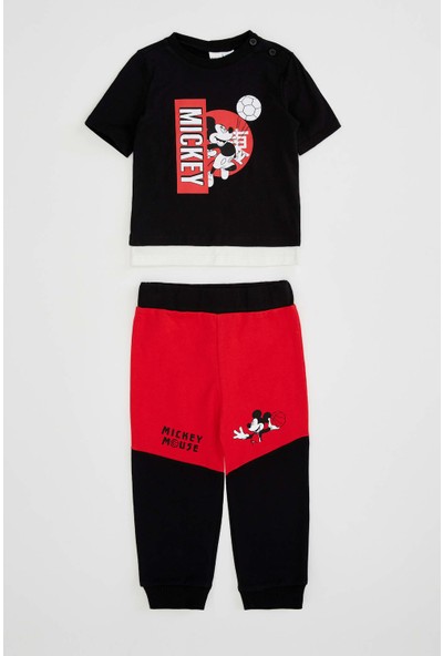 Defacto Erkek Bebek Mickey Mouse Lisanslı Alt Üst Takım N5818A220SP Defacto Erkek Bebek Mickey Mouse Lisanslı Alt Üst Takım N5818A220SP