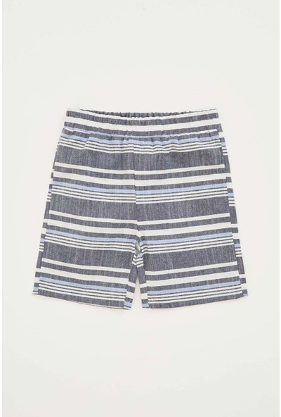 Defacto Erkek Bebek Çizgili Bermuda Şort R0060A220SM