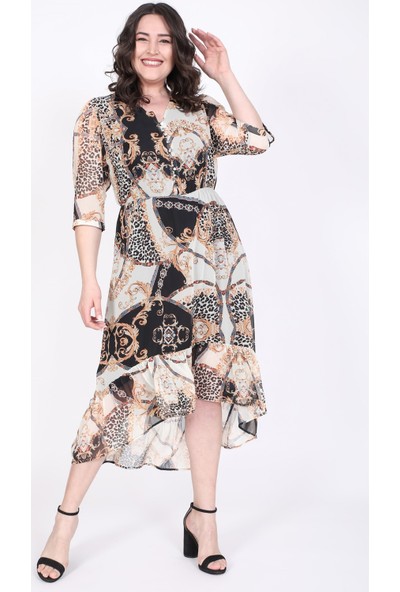 Myline Şifon Uzun Elbise 35215